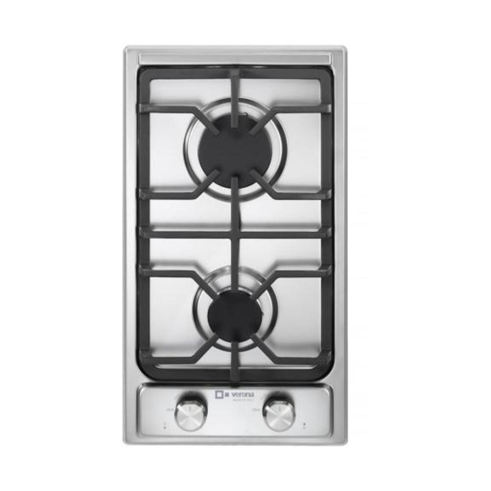 Verona 12 inch Italian-Made Gas Cooktop with 2 Brass Burners and Conti ...