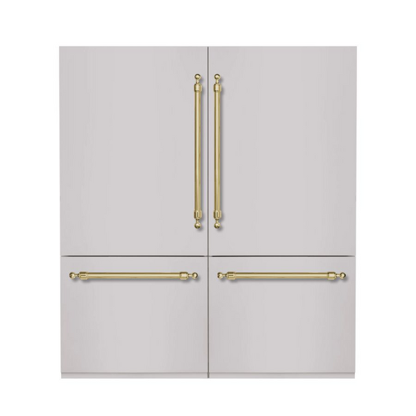 Hallman 72" Built-in, Side by Side Refrigerator with total of 28.4 Cu ...