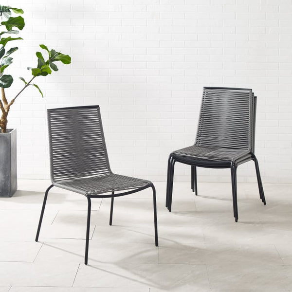 Dropping Crosley Fenton 4pc Outdoor Wicker Stackable Chair Set - MO749 ...