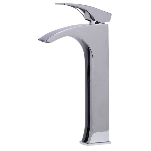 ALFI Single Lever Tall Modern Bathroom Faucet Polished/Brushed - AB158 ...