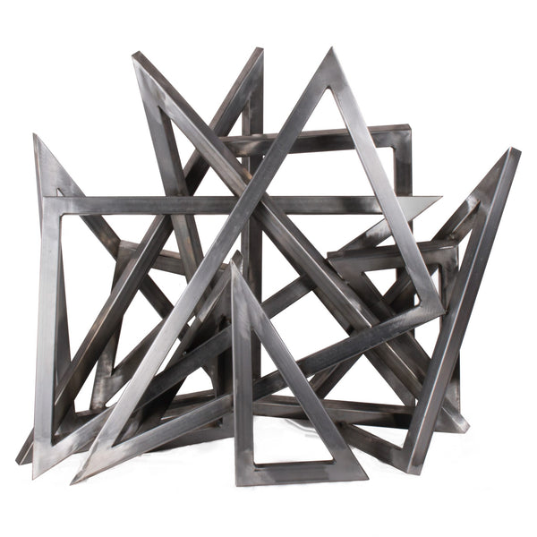 The Outdoor Plus STEEL TRIANGLE SCULPTURE - OPT-STTRI24 – The Home ...